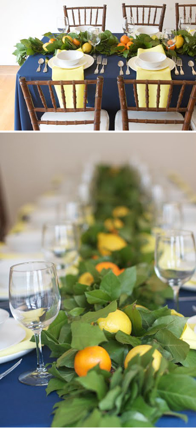 Something Green: Lemon Leaf Table Runner