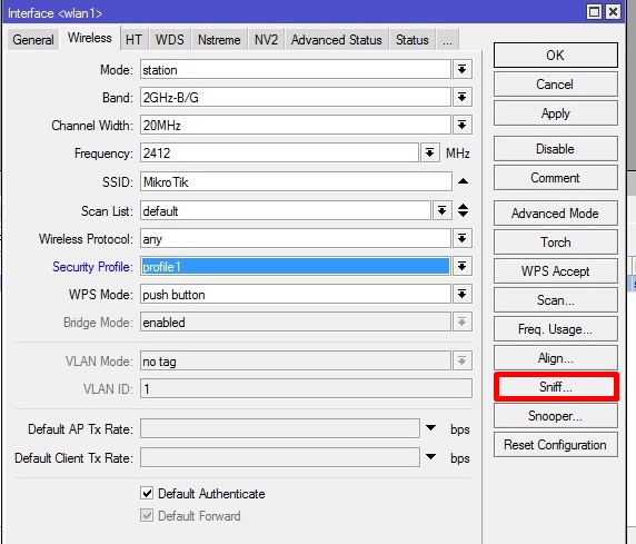 Tool-Tool Yang Ada Pada Menu Wireless Winbox