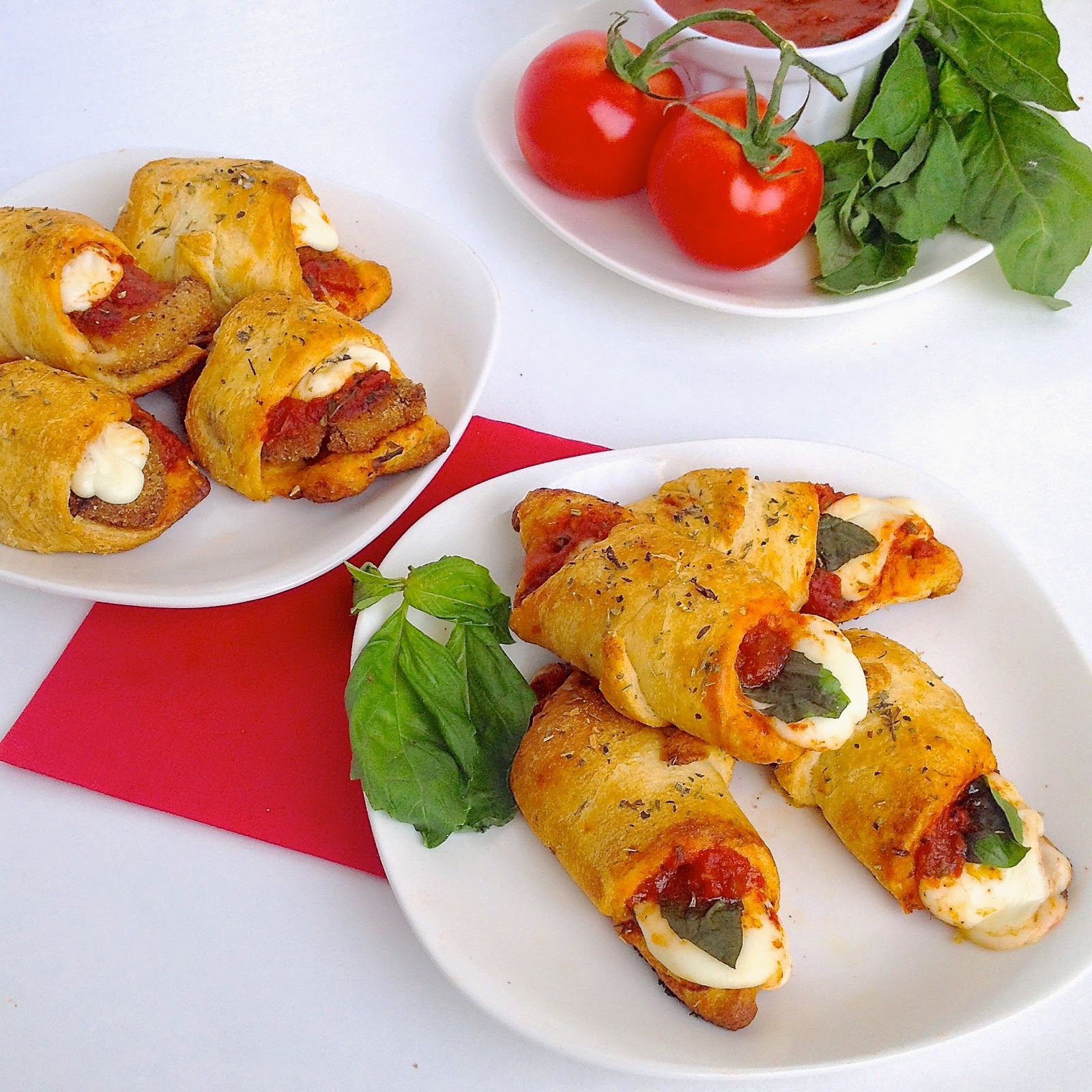 Caprese Crescent Rolls (with low fat option) - The Lindsay Ann