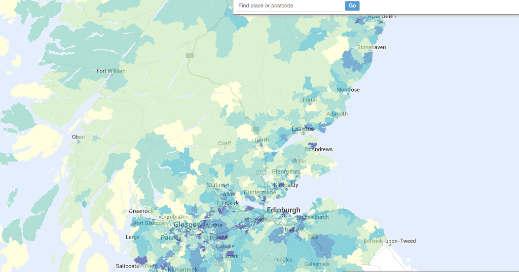 UK Data Explorer Blog: Interactive map of Census 2011 data for Scotland