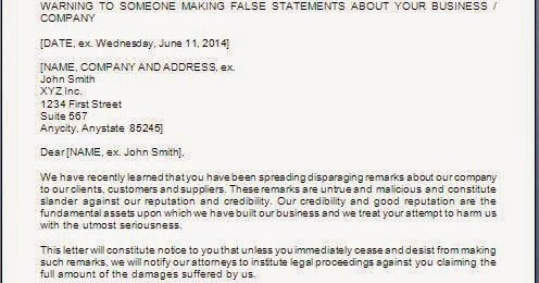 Warning Letter Format for Malpractice