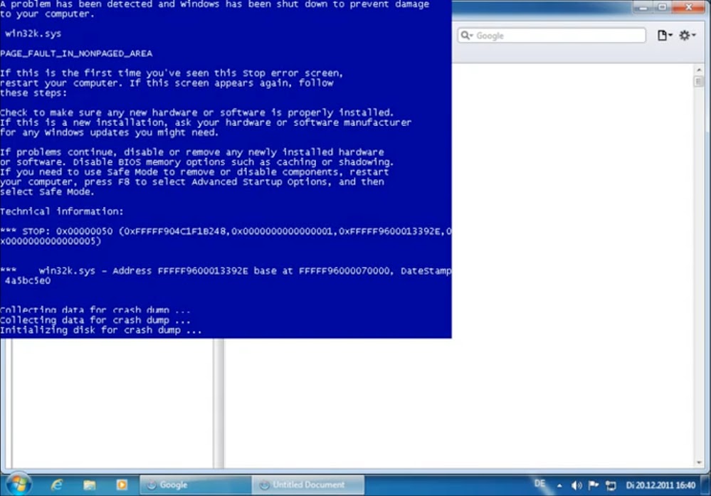 BSOD (Blue Screen Of Death) En Win7 Via Safari ~ Blackploit [PenTest]