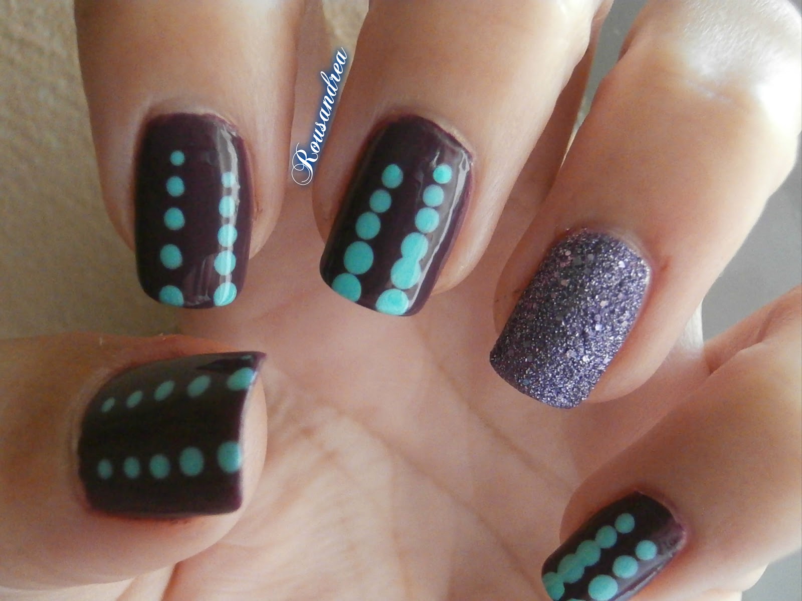 El cajon de los esmaltes de rousandrea: Manicura Morado y Degradado en ...