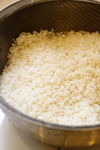 Perfectly imperfect : Green Peas Rice with Cherry Blossoms