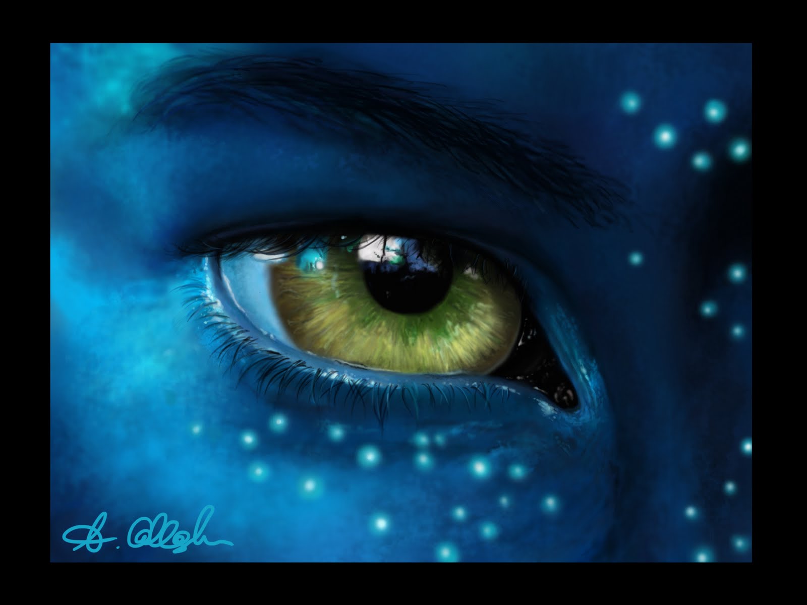 Second Year Animation: My photoshop painting of Avatar eye ...