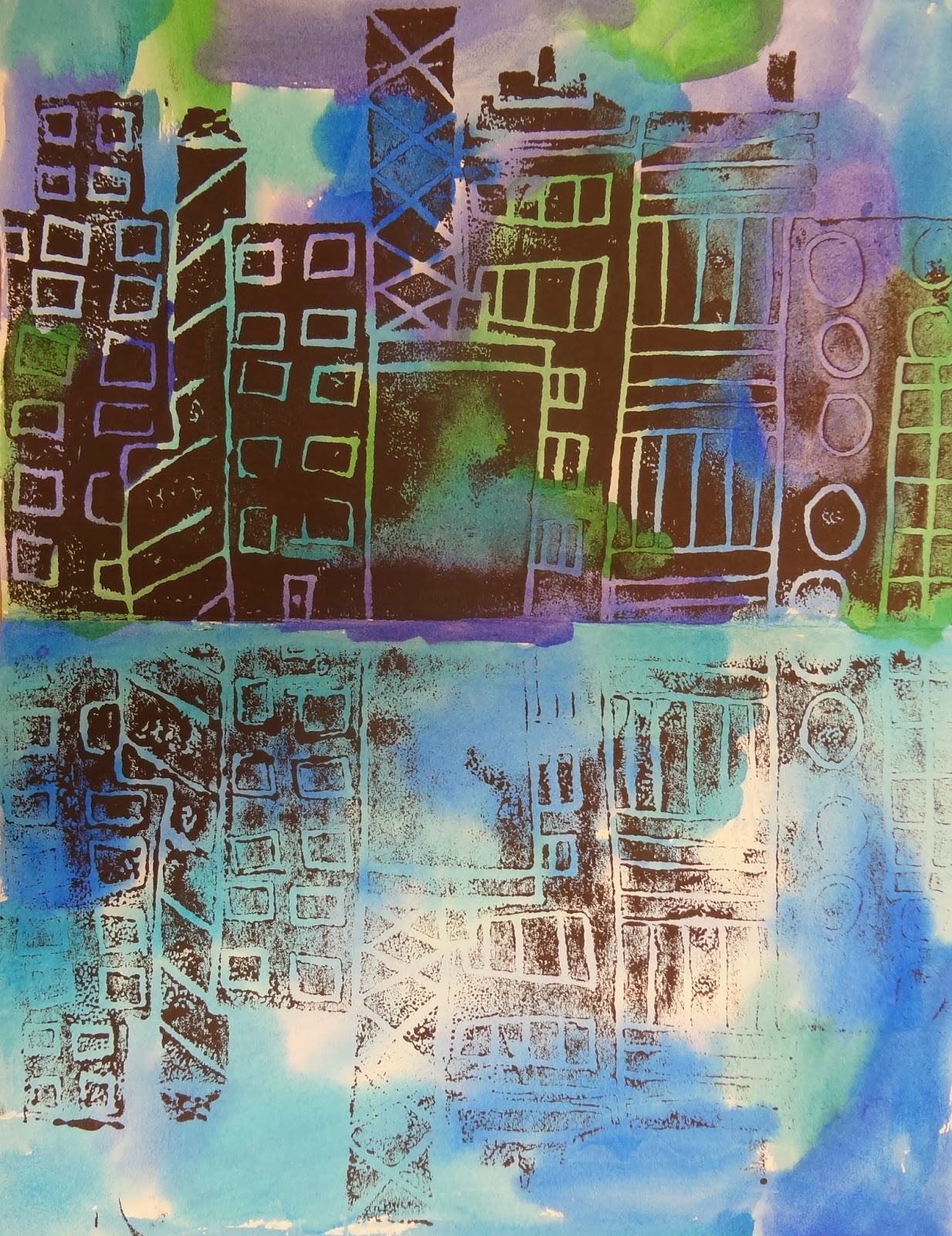 Art with Mrs. Kim : Printmaking with 3rd, 4th and 5th grades