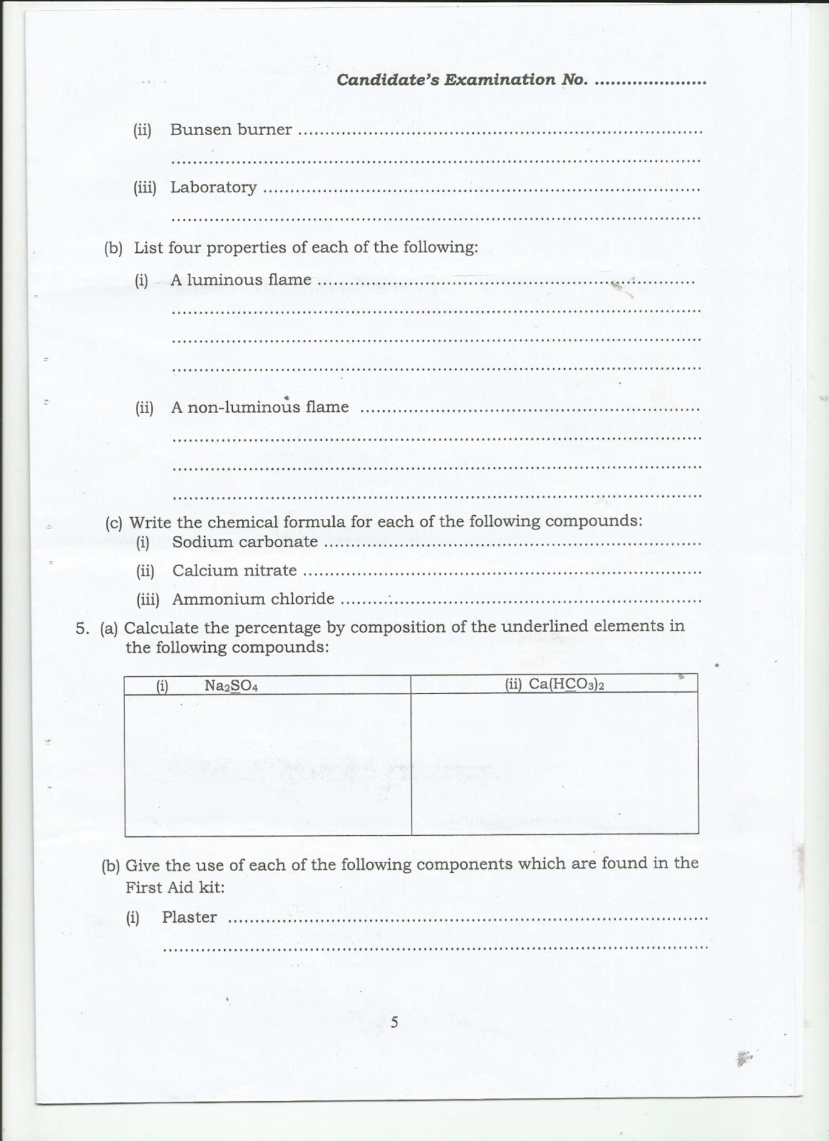 FORM TWO STUDY NOTES & PAST PAPERS BLOG: CHEMISTRY--FORM TWO SECONDARY ...