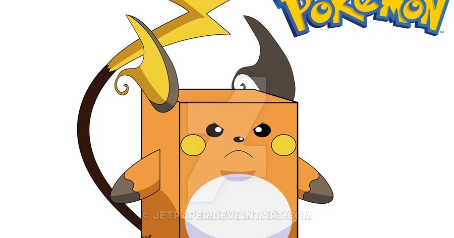 Raichu CubeCraft | 3D Kağıt Maket Sanatı