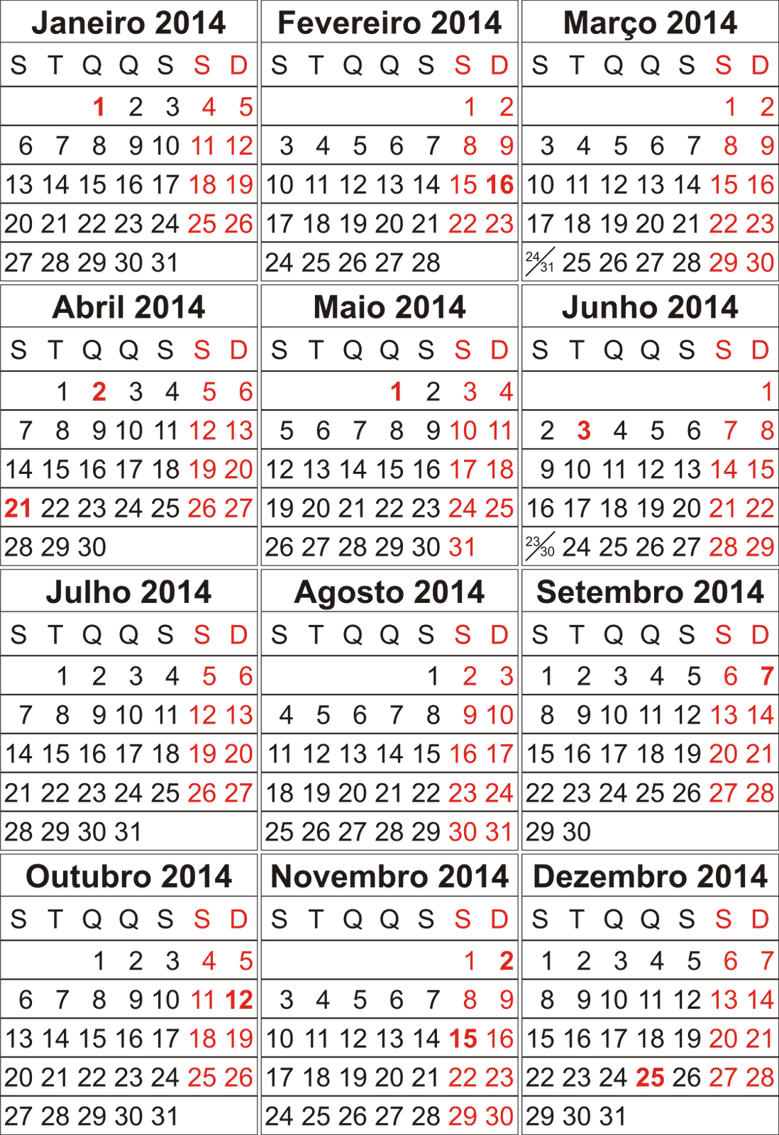 Belas Molduras: Bases para Calendário 2014