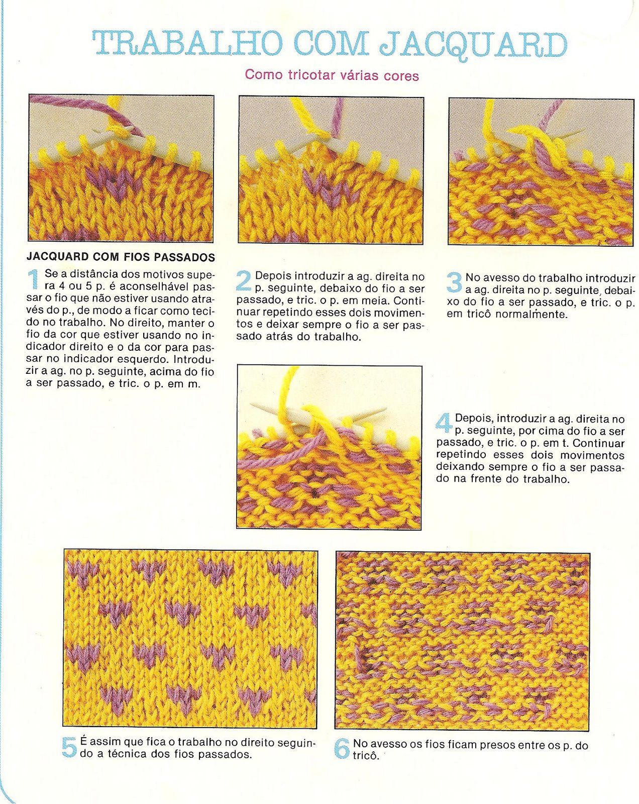 Zete Artes: Vamos aprender a tricotar? Nº 9