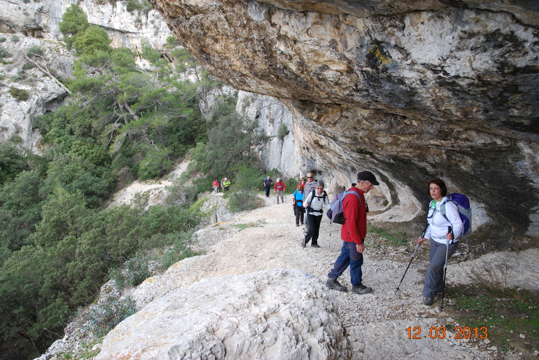 lesdanjean: Gorge de Badarel rochers de Baude 12 mars 2013