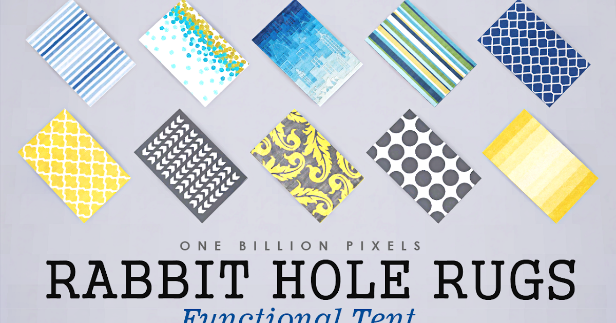 Rabbit Hole Rugs - Functional Tent (The Sims 4) - One Billion Pixels