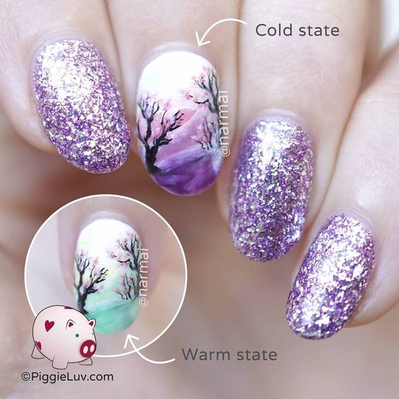 Makeup - Beauty Everyday: 10 Color Changing Nail Inspirations – Cool ...