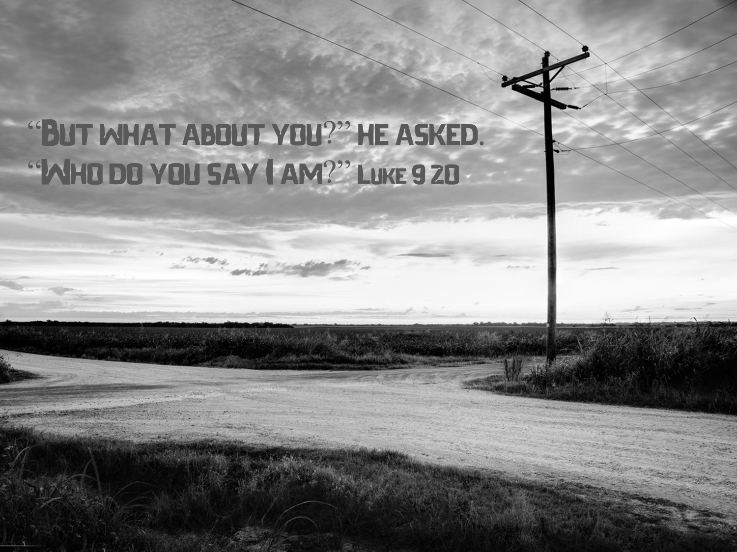 HOW IN THE WORLD!!: At The Cross Road: But Who Do You Say That I Am ...
