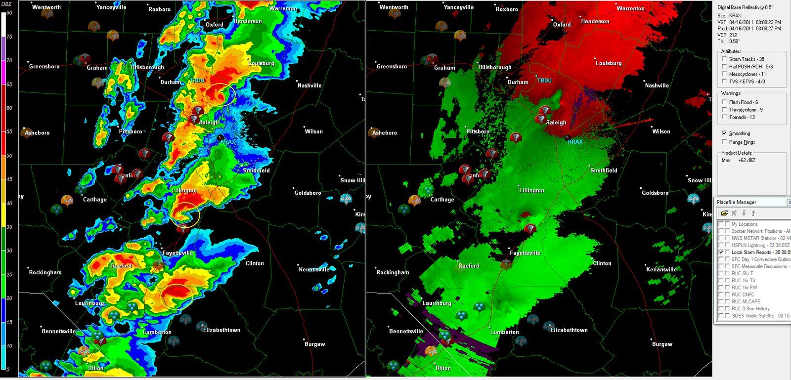 The Original Weather Blog: One Radar Image, 3 Tornadic Supercells