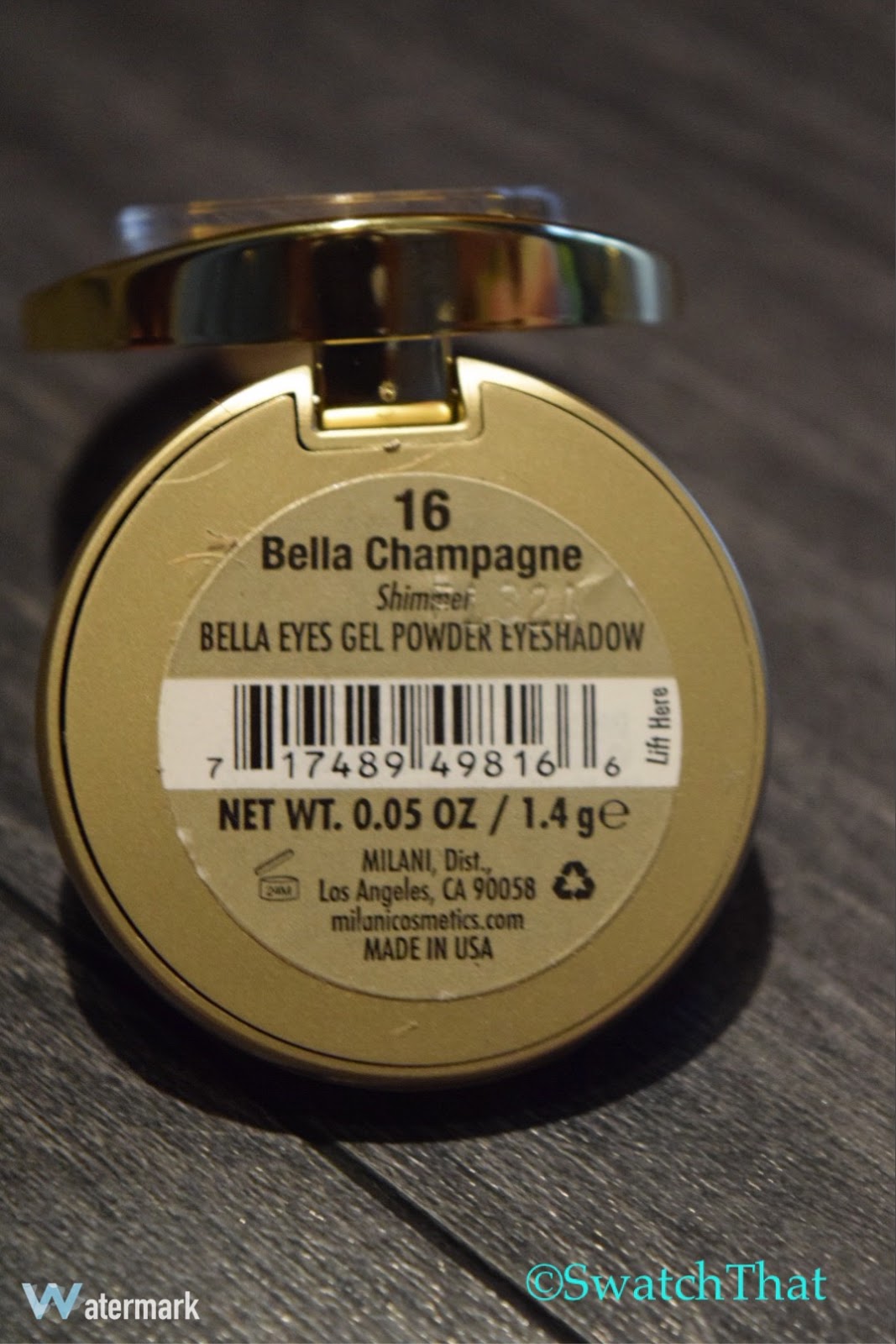 Swatch That: Milani Cosmetics - Bella Eyes Gel Powder Eyeshadow - 16 ...