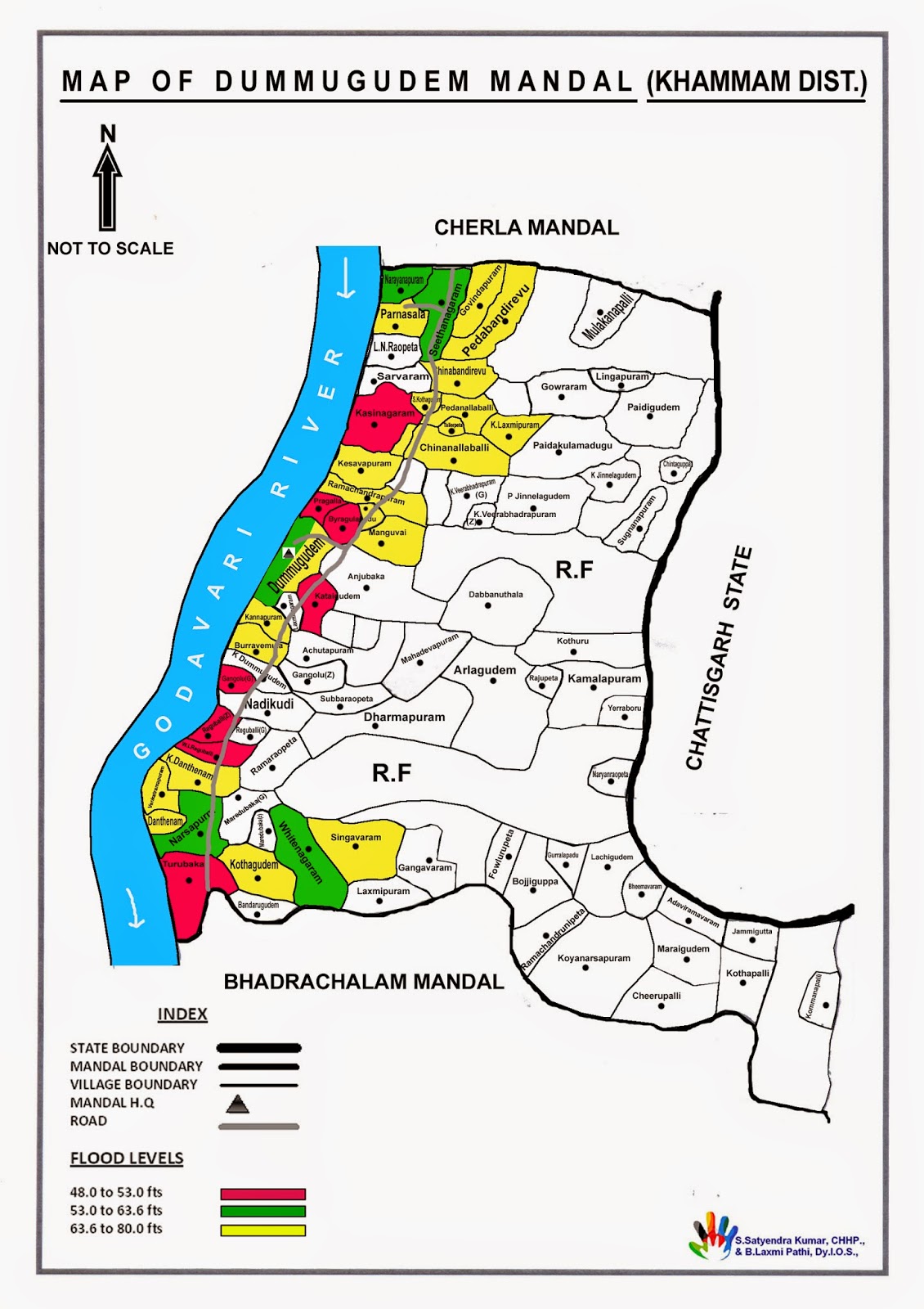 SUB COLLECTOR'S OFFICE, BHADRACHALAM: Dummugudem Mandal MAP