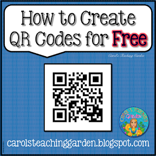 Carol's Teaching Garden: How to Create QR Codes for Free