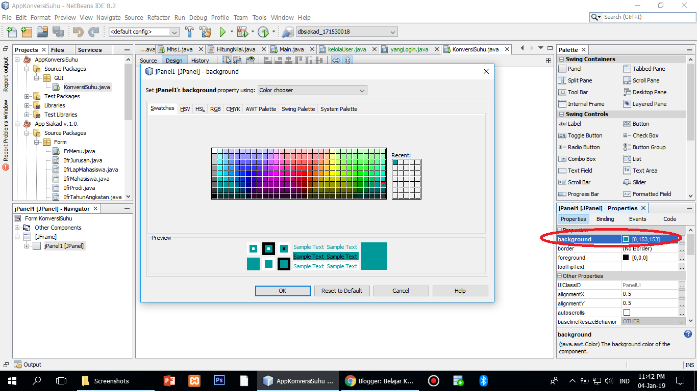 Cara membuat aplikasi konversi suhu menggunakan java GUI - Belajar Koding