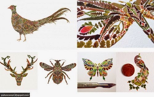 Menakjublkan! Keindahan Kolaj Haiwan dari Daun Pakis Yang Sudah ...