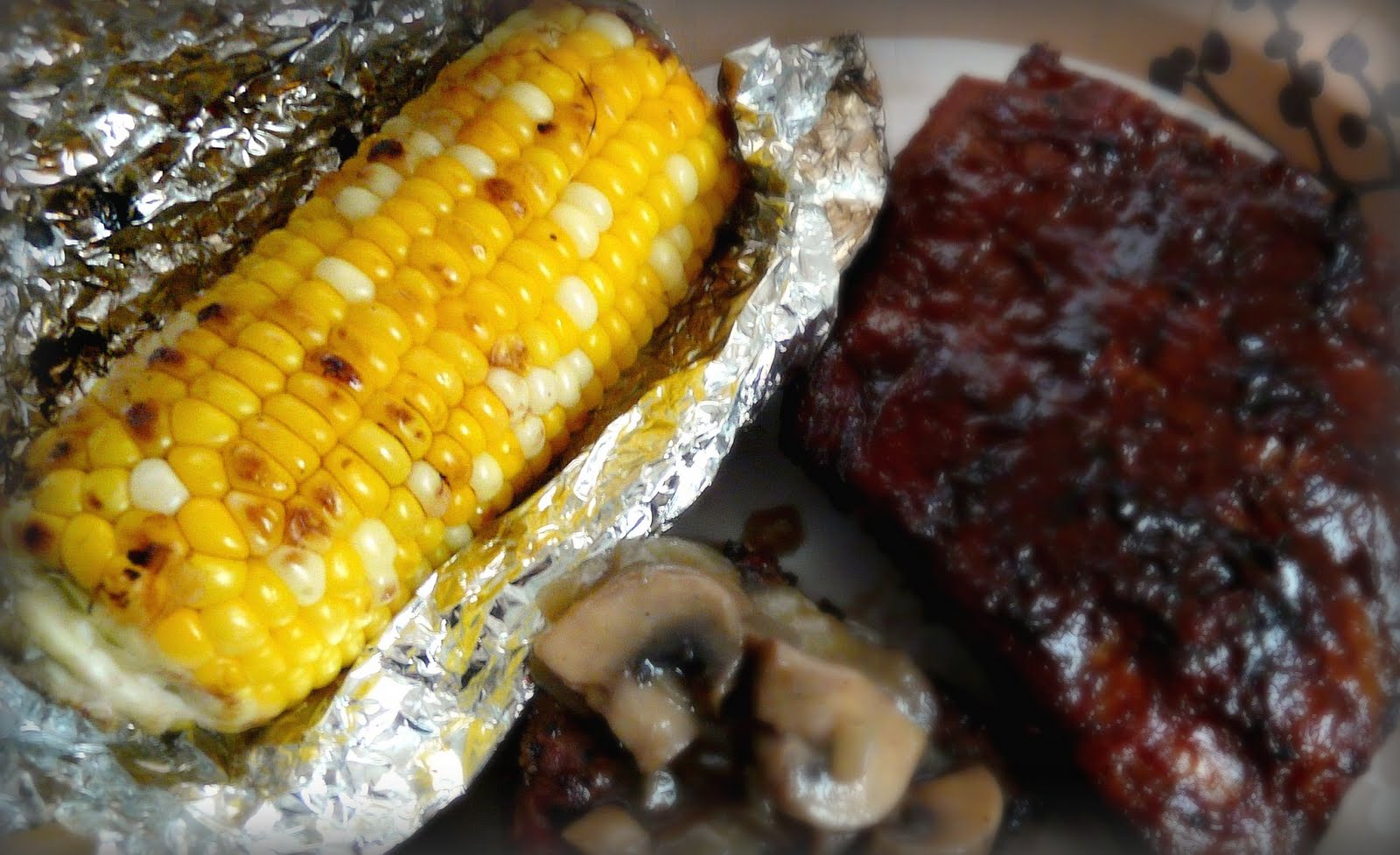 The Red Gingham: Time for barbecue! BBQ Baby Back Ribs, Corn + Roasted ...