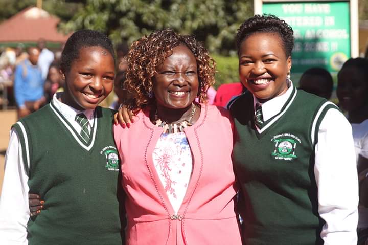 Nandi County's education CEC Valentine Chumo(right)poses for a photo ...
