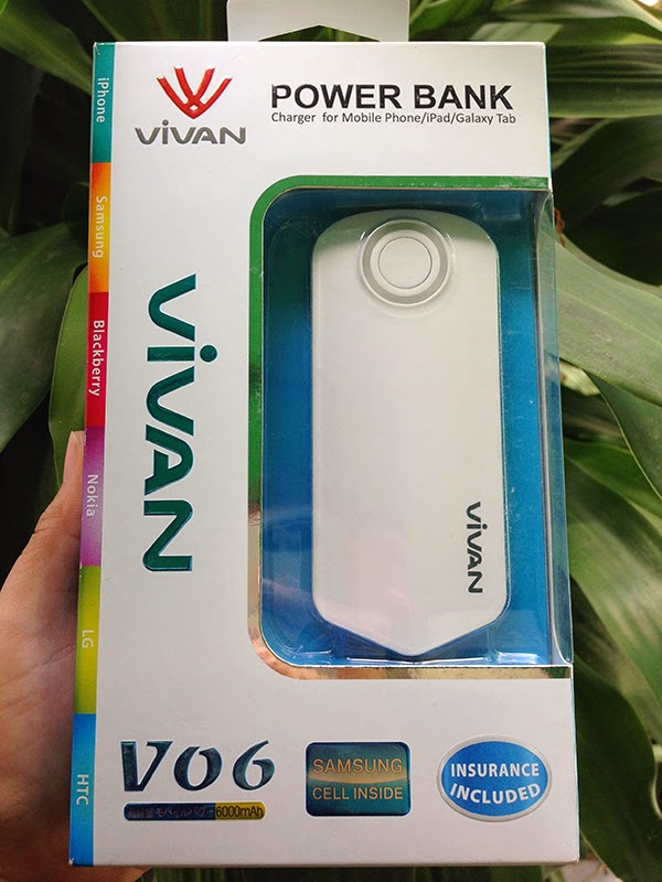 power bank: (รีวิว)Review Power Bank VIVAN Model:V06(6000mAh)