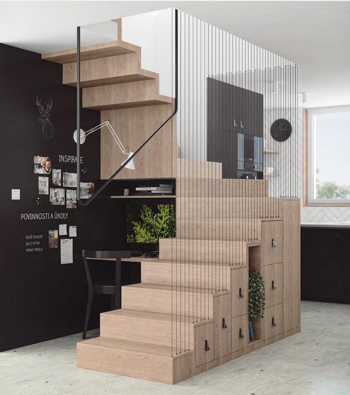 101 planos: Diseños de escaleras doble función