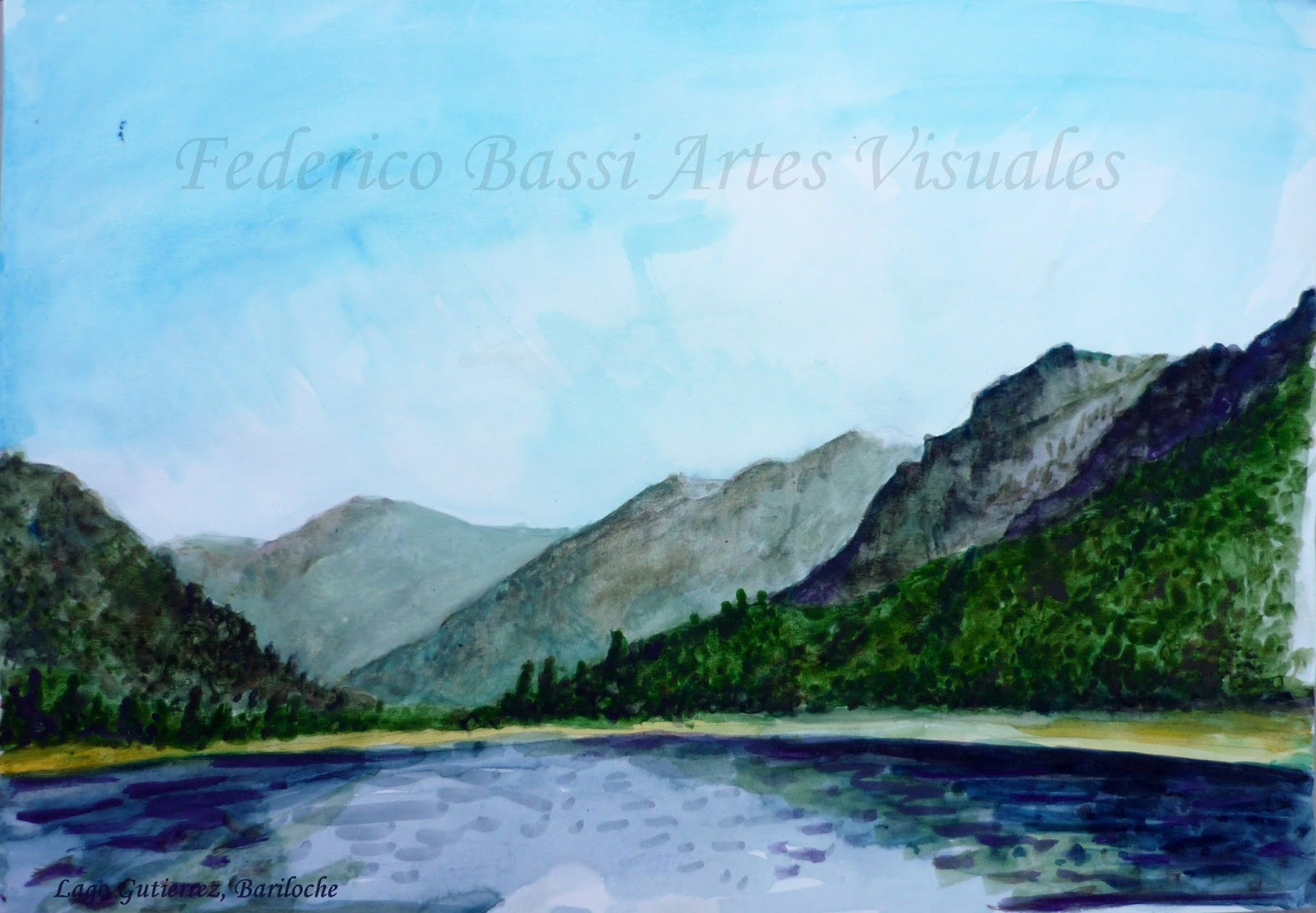 Federico Bassi Artes Visuales: Paisajes de Bariloche, Acuarelas ...