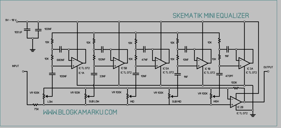 Cara membuat mini equalizer skema dan Pcb – BLOGKAMARKU