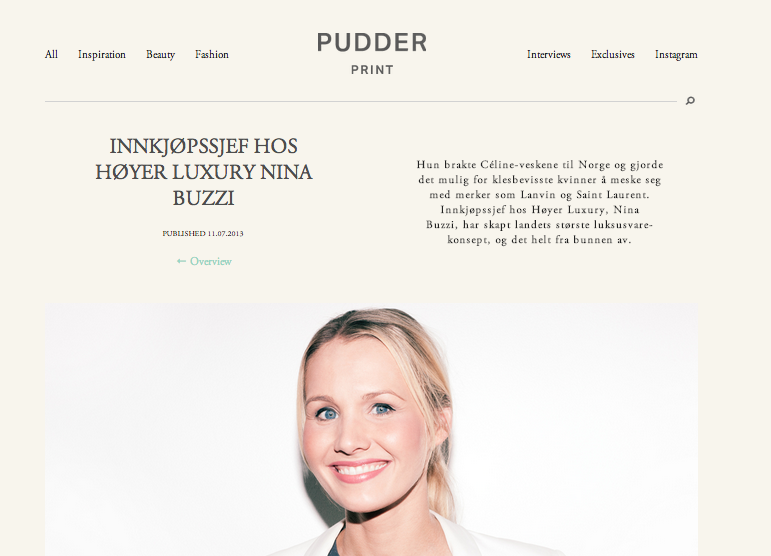 Ladybirds Nest: Pudder Print Interviews