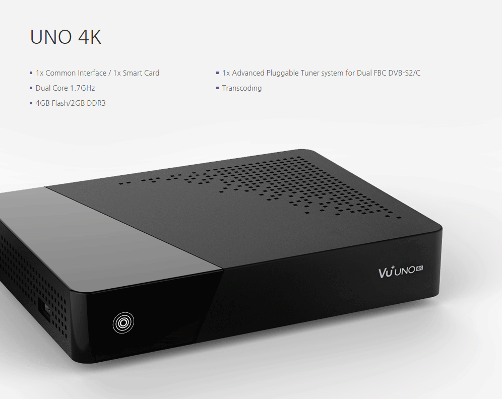 New Equipments: VU+ UNO 4K - mysatbox.tv