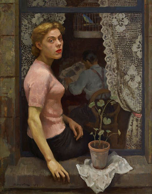 ART BLOG: Alberto Morrocco - Woman in the Window 1953