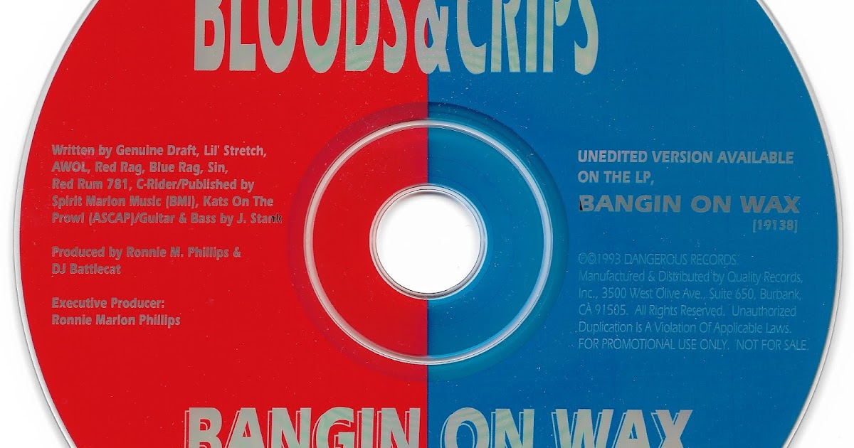 Old School Hip Hop CD Singles: Bloods & Crips - Bangin On Wax