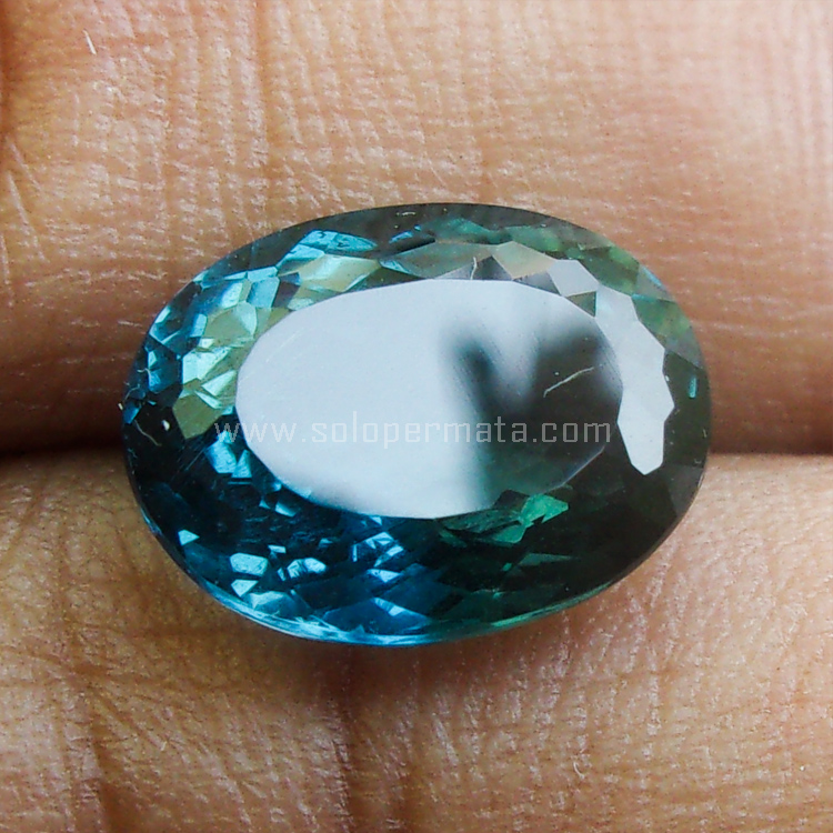 Batu Permata London Blue Topaz - SP913 | Batu Moldavite | Toko Batu ...