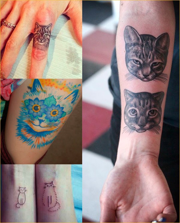 20 ideias de tattoos de gatos - Feufolândia