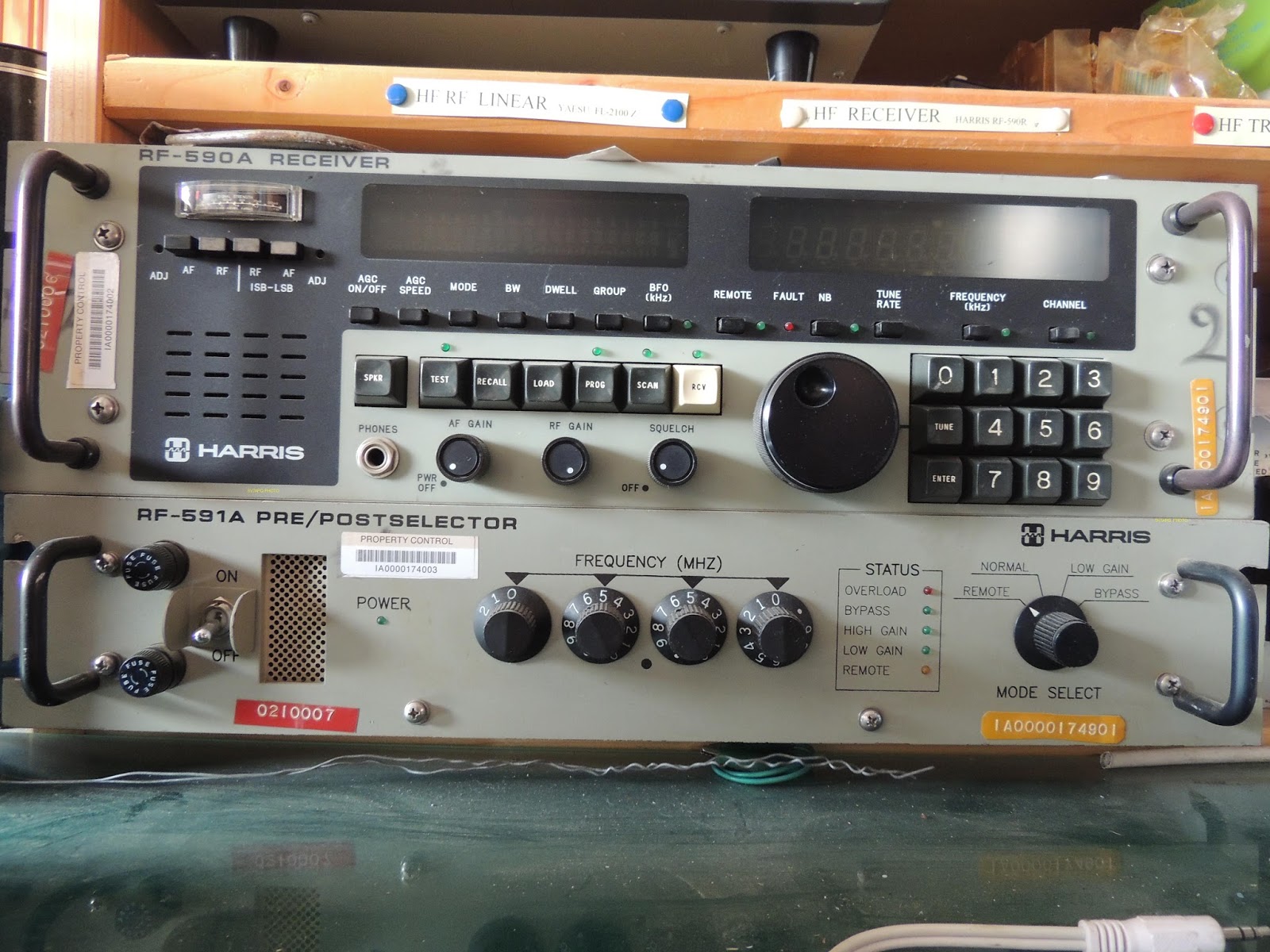 SV7APQ Ahillefs: HARRIS COMMUNICATIONS RF-590A RF 1310/A RF591A