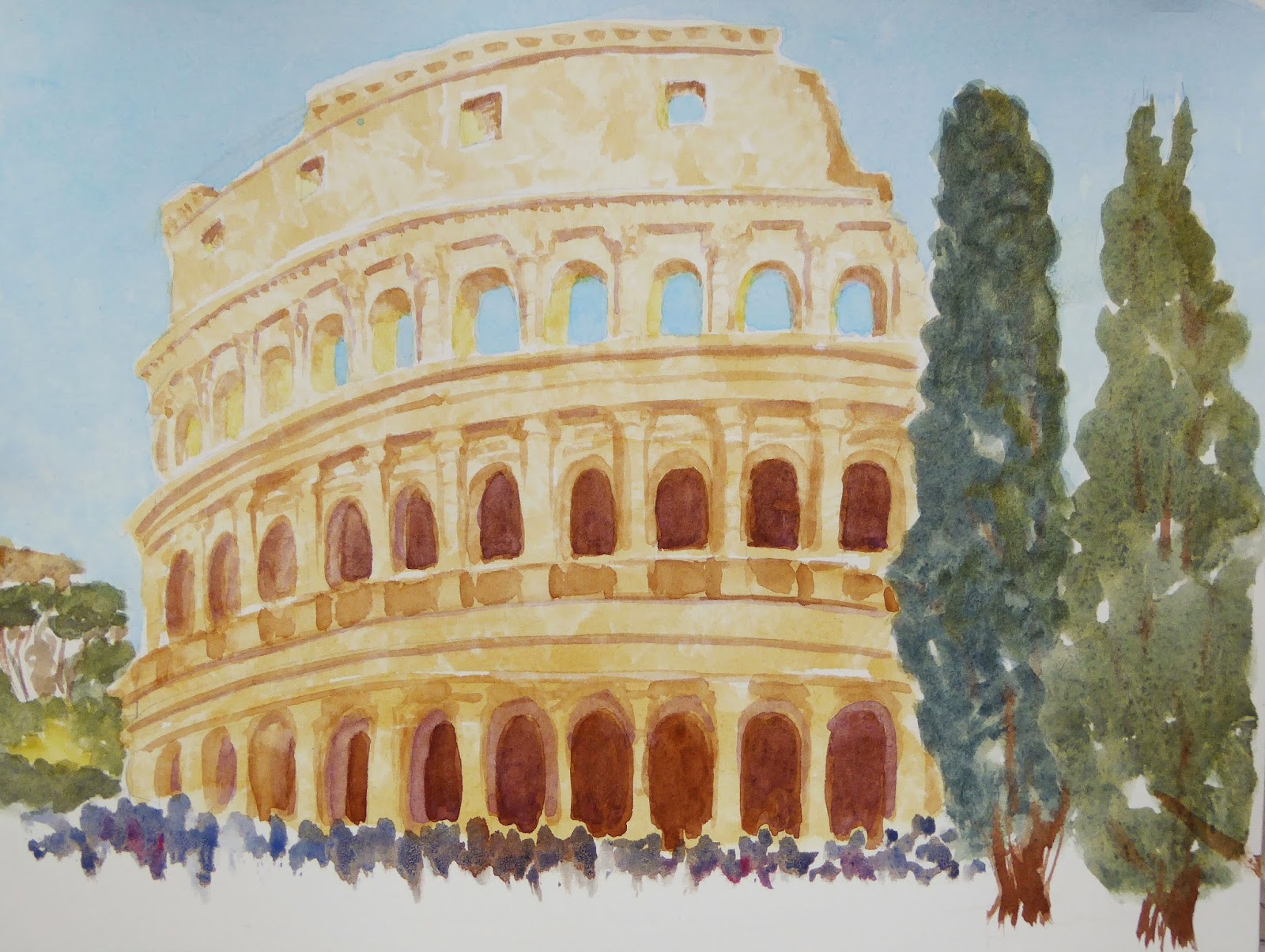 Nancy and Julianne's Travels: Rome in watercolor