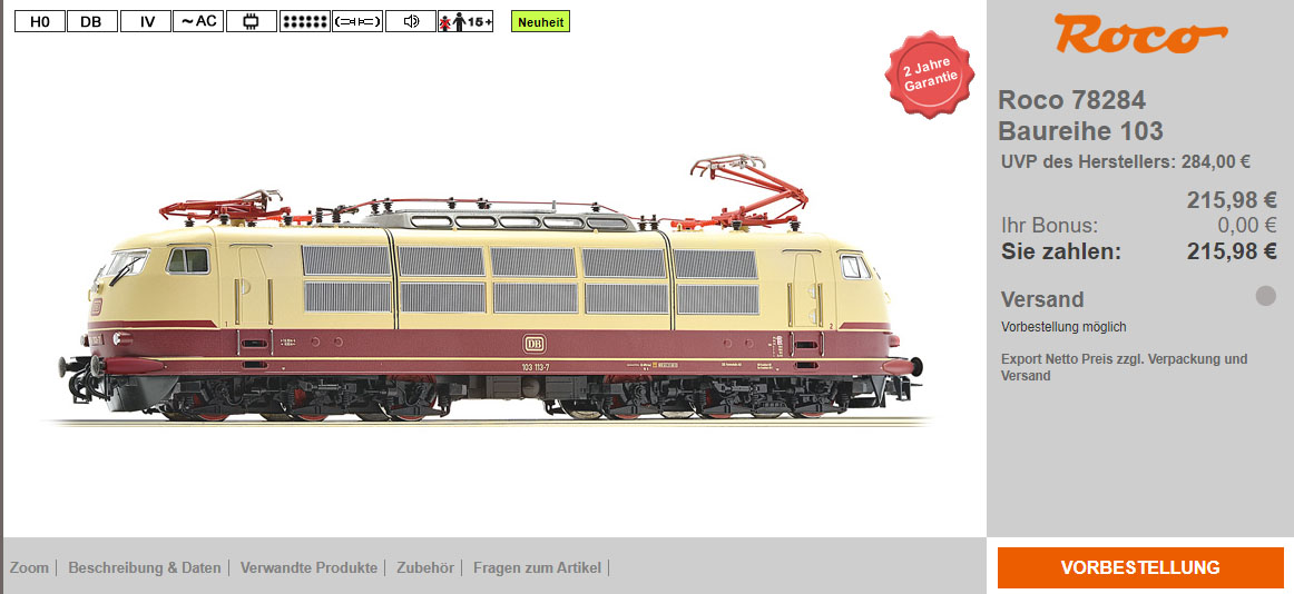 Roco 74122 TEE 26/27 Erasmus