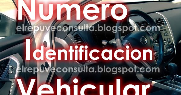NIV Numero de Identificación Vehicular que es? | Repuve Consulta Autos ...