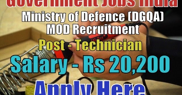 MOD Recruitment 2017 for 09 MTS Posts Apply Online | Government Jobs ...