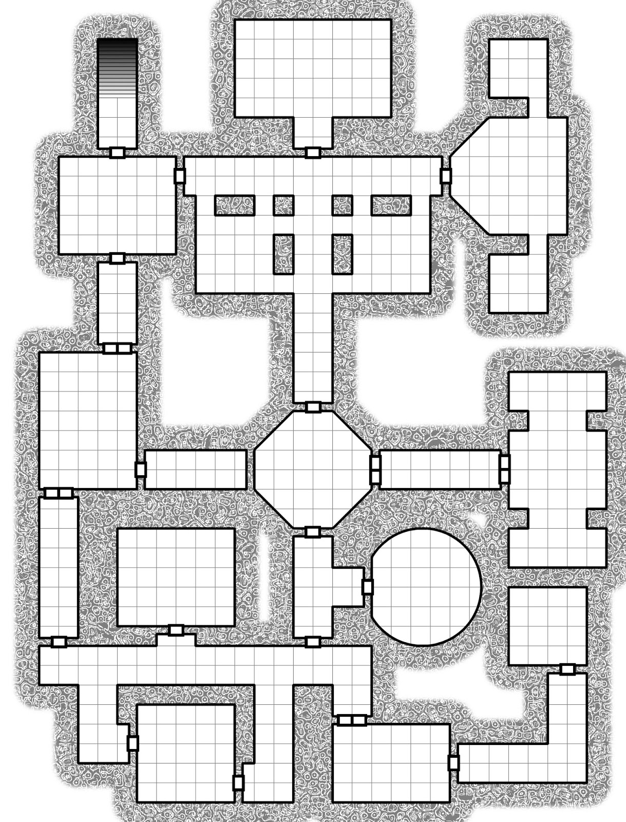 Random Diversions: Dungeon in B&W