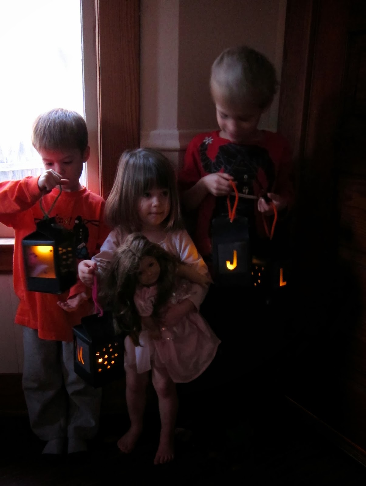 Orange Carton Lanterns