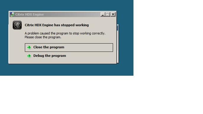 Virtualization: Error: "Citrix HDX engine has encountered a problem and ...