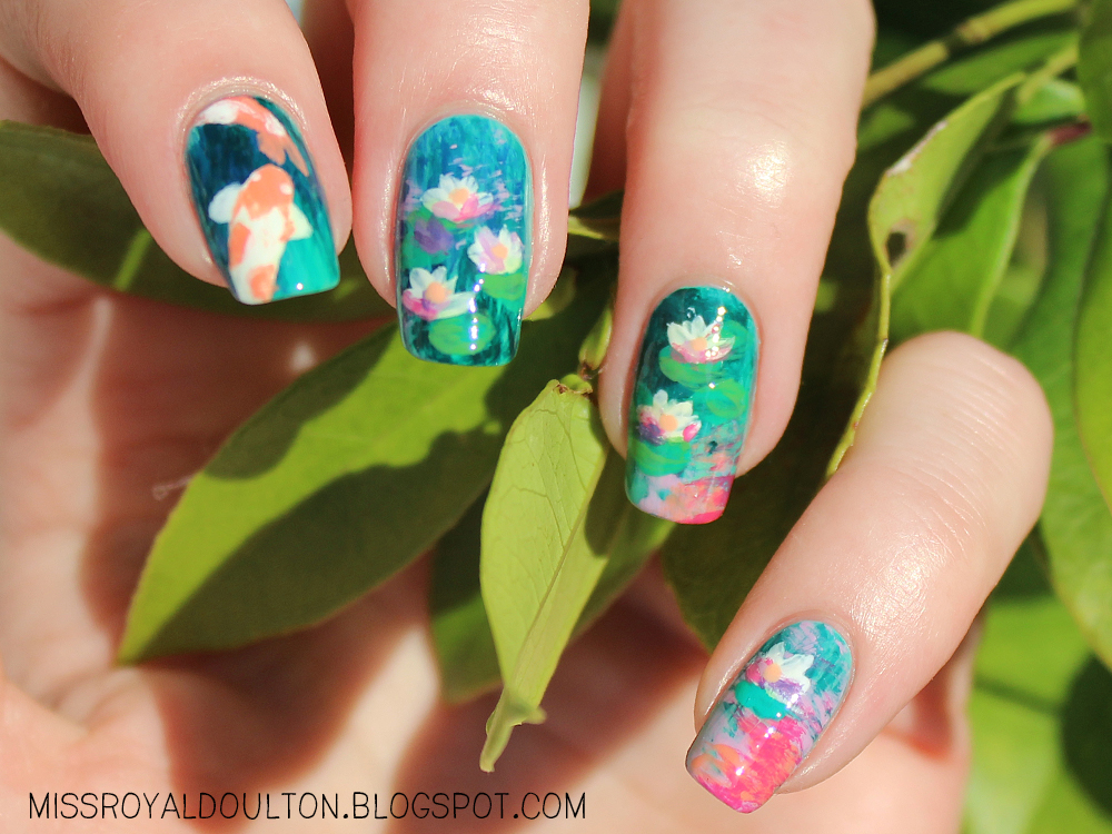 Royal Milk Tea: Zen Pool Nail Art