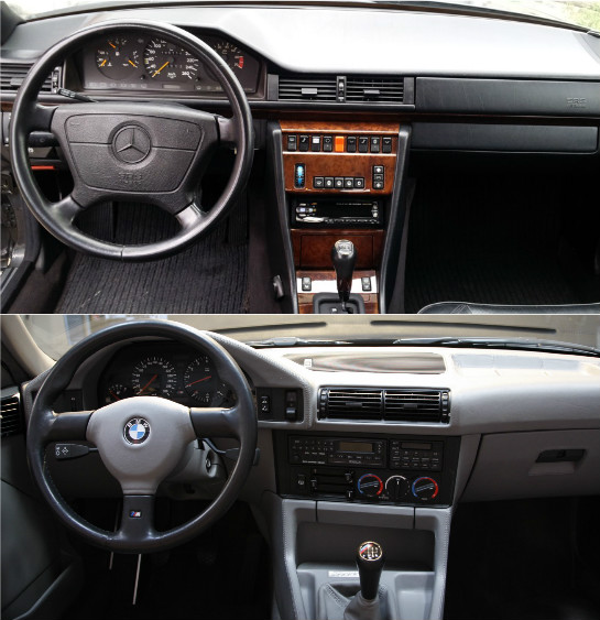 BMW E34 M5 vs Mercedes W124 E500 - Sekiz Silindir