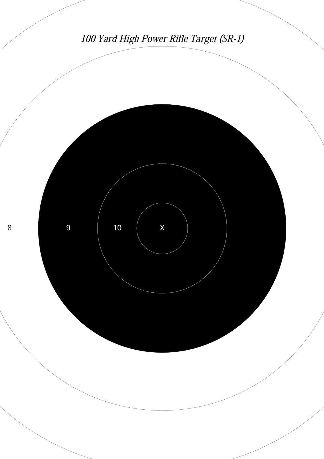 Распечатай и Стреляй!: Круглые мишени с черным центром. Round targets ...