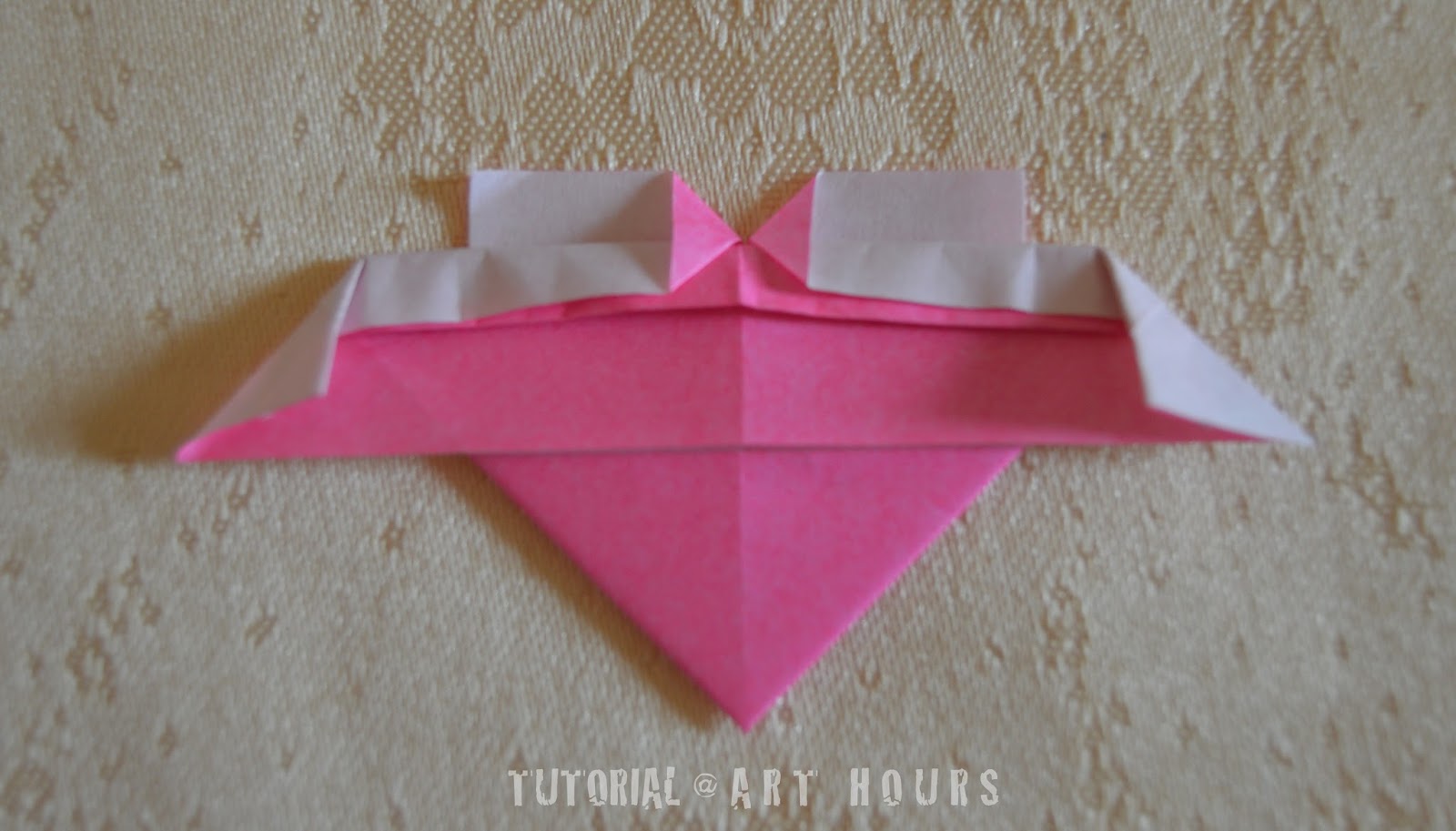 ArchGuide: Origami Winged Heart with a Secret Message