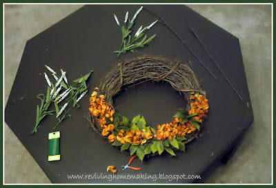 Reviving Homemaking: Floral Wreath Tutorial