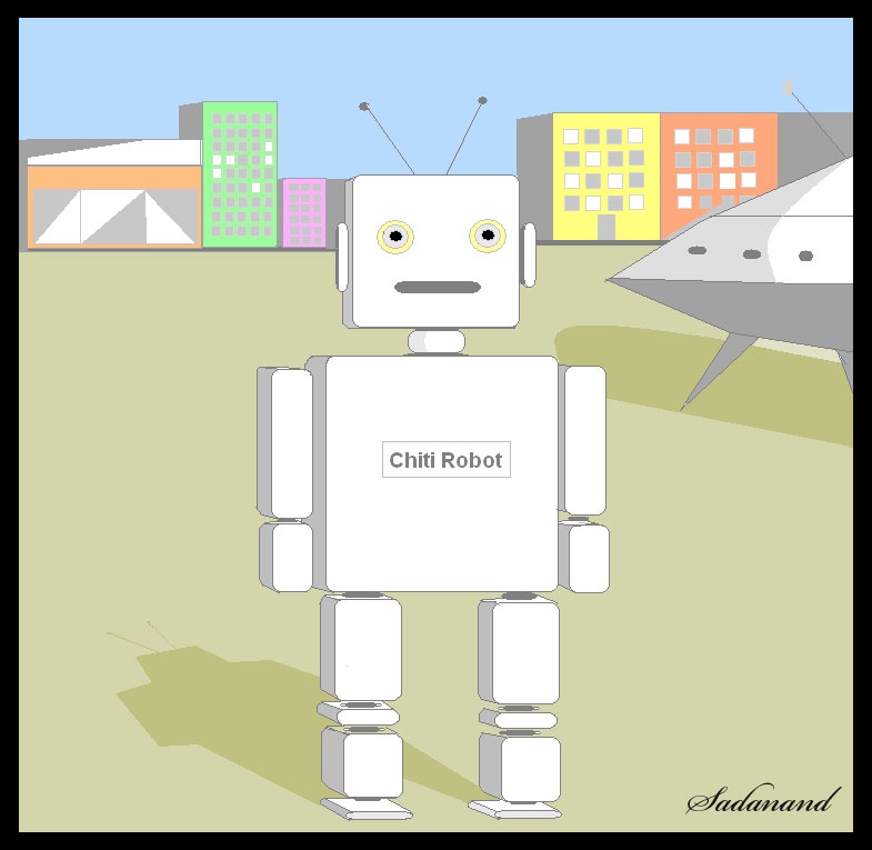 My Paintings: Chitti the Robot :)